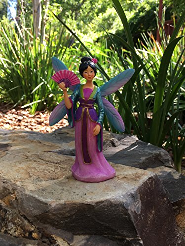 GlitZGlam Fairy Kai The Beautiful Asia Miniature Fairy for Your Fairy Garden/Miniature Garden