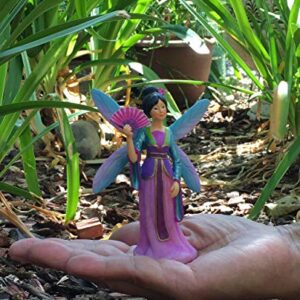 GlitZGlam Fairy Kai The Beautiful Asia Miniature Fairy for Your Fairy Garden/Miniature Garden