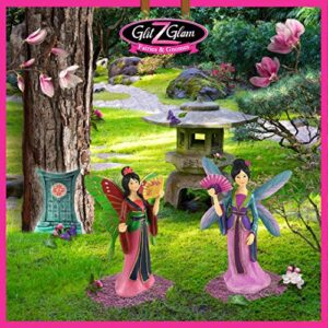 GlitZGlam Fairy Kai The Beautiful Asia Miniature Fairy for Your Fairy Garden/Miniature Garden