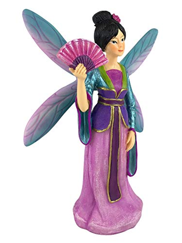 GlitZGlam Fairy Kai The Beautiful Asia Miniature Fairy for Your Fairy Garden/Miniature Garden