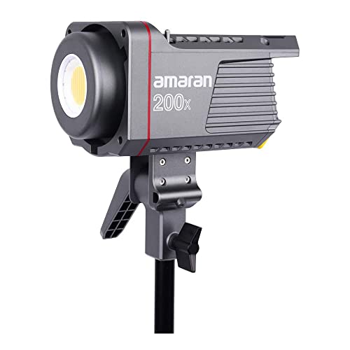 Amaran 200X COB Led Video Light Bi Color 2700K-6500K,250W,51600Lux @1M,CRI≥95,TLCI≥95,App Control,9 Pre-Programmed Lighting Effects,Ultra Silent Fan