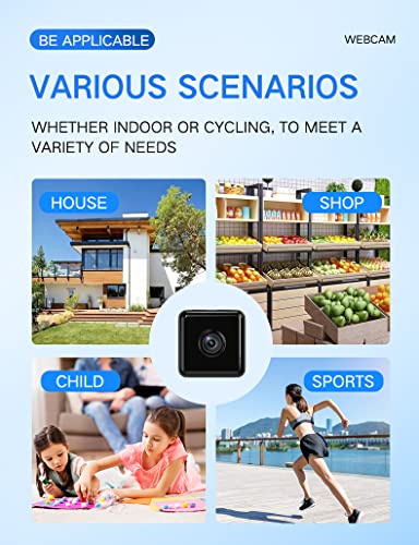 ZHOUCXZDA Hidden Spy Pet Outdoor Camera Wireless Cam Indoor WiFi Body Small Cameras, Dog Home Security Micro Camera Babysitter Surveillance Camera,Wireless Security Camera Compatible with Android