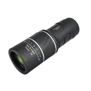 16×52 monocular dual focus optics zoom telescope for birds watching/wildlife/hunting/camping/hiking/tourism/armoring/living concert 66m/8000m