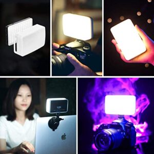 VIJIM VL120 LED Video Light on Camera, Mini Rechargeable 120 LED Photography Lighting Fill Lamp 3200K-6500K Bi-Color Dimmable, CRI95+, Built-in 3100mAh Battery for Canon Nikon Sony DSLR Cameras