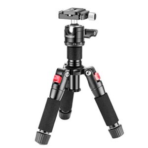 neewer portable desktop mini tripod – aluminum alloy 20 inches/ 50 centimeters with 360 degree ball head, 1/4 inch quick shoe plate for dslr camera video camcorder, load up to 11 pounds/5 kilograms