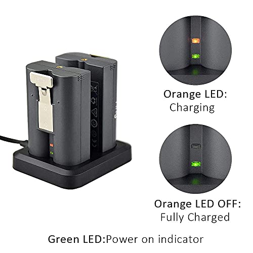 Ring Batteries Charger for Ring Rechargeable Battery,Dual Ring Battery Charger Station for Ring Spotlight Cam Battery,Ring Video Doorbell 2/3/4,Ring Stick Up Cam Battery (Ring Batteries NOT Included)