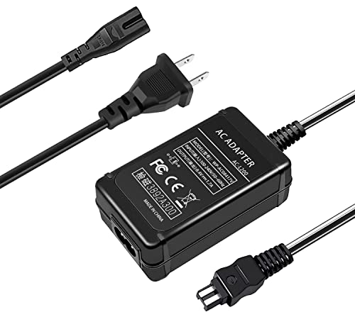 TKDY AC-L200 for Sony Handycam Camcorder Charger DCR-SX40 DCR-SX44 DCR-SR45 DCR-SR47 DCR-SX63 DCR-SX65 DCR-SX85 DCR-DVD105 DVD108 DVD610 DCR-SR62 DCR-SR68 AC Power Adapter Cord.