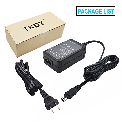 TKDY AC-L200 for Sony Handycam Camcorder Charger DCR-SX40 DCR-SX44 DCR-SR45 DCR-SR47 DCR-SX63 DCR-SX65 DCR-SX85 DCR-DVD105 DVD108 DVD610 DCR-SR62 DCR-SR68 AC Power Adapter Cord.