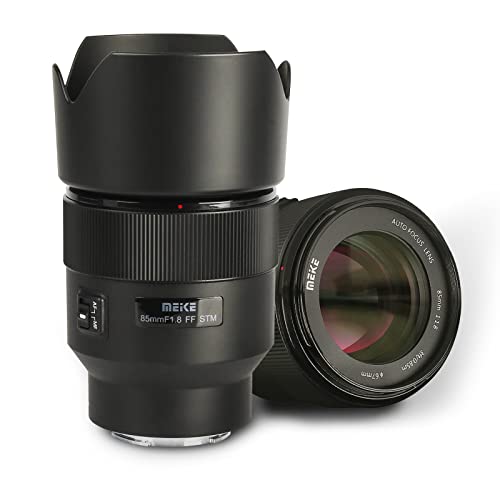 Meike 85mm F1.8 Full Frame AF STM(A Stepping Motor) Lens Large Aperture Auto Focus Medium Telephoto Fixed Prime Portrait Lens for Sony E Mount Mirrorless Cameras A9 A7III A7II A7 A7R3 A7R4