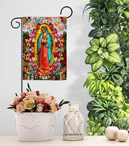 Ornament Collection Our Lady of Guadalupe Garden Flag Religious Faith Hope Grace Peace Dove Christian Religion Easter House Decoration Banner Small Yard Gift Double-Sided, Made in USA