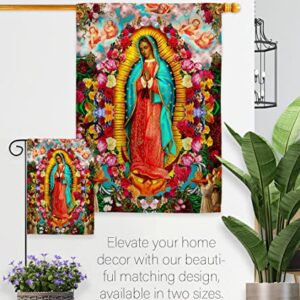 Ornament Collection Our Lady of Guadalupe Garden Flag Religious Faith Hope Grace Peace Dove Christian Religion Easter House Decoration Banner Small Yard Gift Double-Sided, Made in USA