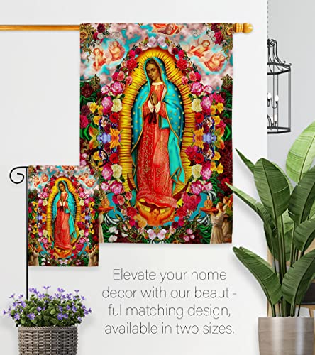 Ornament Collection Our Lady of Guadalupe Garden Flag Religious Faith Hope Grace Peace Dove Christian Religion Easter House Decoration Banner Small Yard Gift Double-Sided, Made in USA