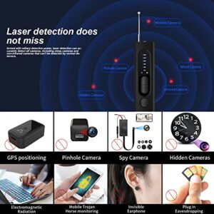 WGP Hidden Camera Detectors, Hidden Devices/Bug/Anti Spy/Listing Device/GPS Tracker/RF Detector, 5 Sensitivity Levels, 25H Working Time, Home Office Travel