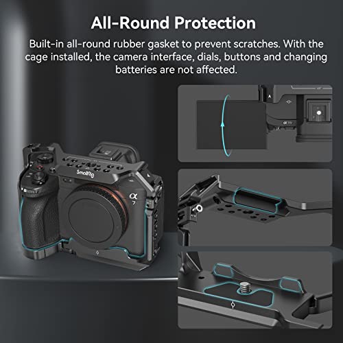 SmallRig Full Camera Cage for Sony Alpha 7R V / Alpha 7 IV / A7R IV / Alpha 7 S III / Alpha 1 - 3667B