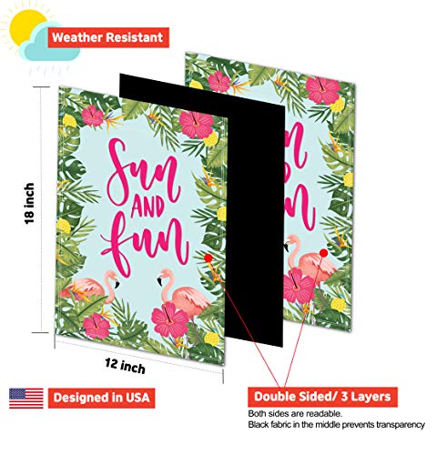 Lovely Flag Seasonal Garden Flag Set of 11| 12.5" x 18" | Double Sided | Double Stitched | Proudly Designed in USA | Garden House Yard Weather Resistant | American Flag Garden Summer Spring Flag/ Happy Birthday/ Be Happy/ Back to School/ Welcome/ Hallowee