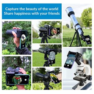 APEXEL Telescope Phone Adapter, One-Piece Smartphone Binocular Adapter for Android/iPhone, Compatible with Telescope, Monocular, Binocular, Microscope, Spotting Scope, Outdoor, Photography for Gift.