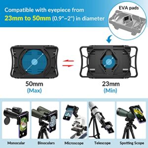 APEXEL Telescope Phone Adapter, One-Piece Smartphone Binocular Adapter for Android/iPhone, Compatible with Telescope, Monocular, Binocular, Microscope, Spotting Scope, Outdoor, Photography for Gift.