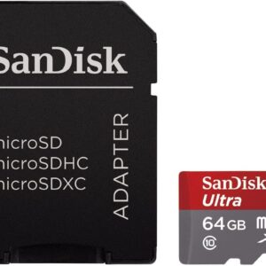 SanDisk Ultra 64GB UHS-I/Class 10 Micro SDXC Memory Card With Adapter- SDSDQUAN-064G-G4A [Old Version]