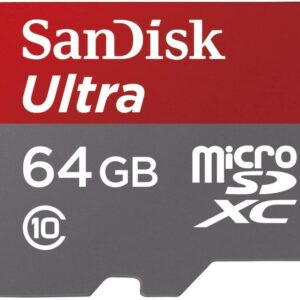 SanDisk Ultra 64GB UHS-I/Class 10 Micro SDXC Memory Card With Adapter- SDSDQUAN-064G-G4A [Old Version]