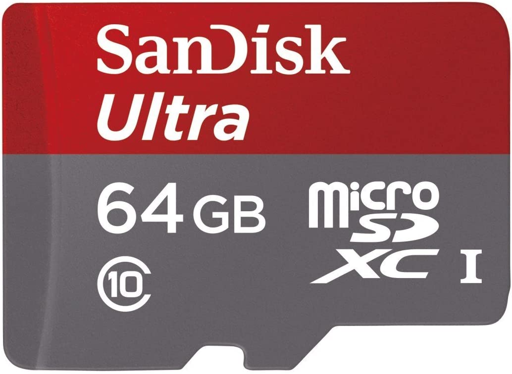 SanDisk Ultra 64GB UHS-I/Class 10 Micro SDXC Memory Card With Adapter- SDSDQUAN-064G-G4A [Old Version]