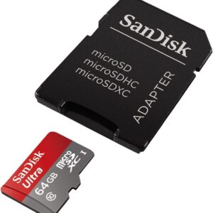 SanDisk Ultra 64GB UHS-I/Class 10 Micro SDXC Memory Card With Adapter- SDSDQUAN-064G-G4A [Old Version]