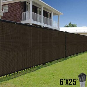 E&K Sunrise 4' x 50' Beige Ience Privacy Screen, Commercial Outdoor Backyard Shade Windscreen Mesh Iabric Shade Net Cover for Wall Garden Yard Backyard- Customized