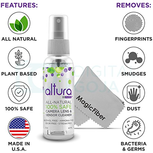 Altura Photo Professional Camera Cleaning Kit APS-C DSLR & Mirrorless Cameras - Camera Lens Cleaner w/Sensor Cleaning Swabs & Case, Works as Camera Lens Cleaning Kit, Camera Cleaner, Sensor Cleaner