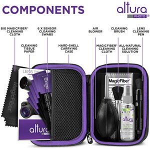 Altura Photo Professional Camera Cleaning Kit APS-C DSLR & Mirrorless Cameras - Camera Lens Cleaner w/Sensor Cleaning Swabs & Case, Works as Camera Lens Cleaning Kit, Camera Cleaner, Sensor Cleaner