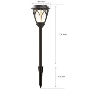 Malibu Kristi Collection LED Low Voltage Outdoor Path Lighting Garden Light Landscape Lighting Pathway Light 0.8W for Lawn, Patio, Yard, Walkway, Driveway 8PK 8422-3103-08