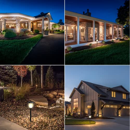 Malibu Kristi Collection LED Low Voltage Outdoor Path Lighting Garden Light Landscape Lighting Pathway Light 0.8W for Lawn, Patio, Yard, Walkway, Driveway 8PK 8422-3103-08