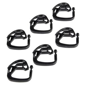 mtsooning 50pcs shade cloth clips, black net clip hooks, universial plastic clamps for sun shade net/anti-bird net/garden net/rope/canopy