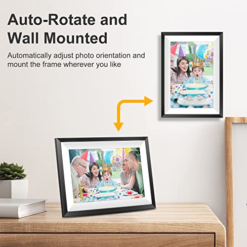 Digital Picture Frame WiFi,MARVUE Digital Photo Frame 10.1 inch 1280x800 IPS Touch Screen HD Display, 16GB Storage Auto-Rotate,Easy to Share Photo/Video via Frameo App, Cloud from Anywhere