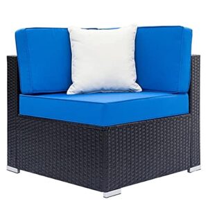 Acquire Patio Furniture Set Fully Equipped Weaving Rattan Sofa Set with 2pcs Corner Sofas & 2pcs Single Sofas - Woven Rattan