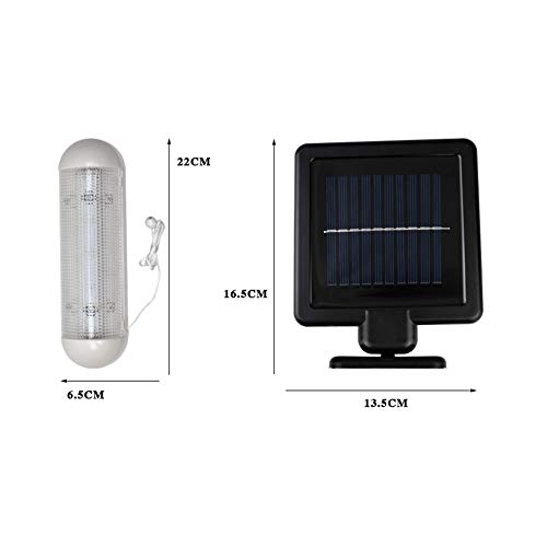 Solar Shed Light, Wall Mounted Solar Garage Shed Light | Outdoor Waterproof IP55 Path Light, LED Double-lamp Wall-Mounted Emergency Lighting for Garden Outdoor Indoor Security Greenhouse(white)