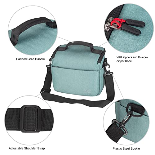 Dulepro Camera Bag, Compact Waterproof and Anti-Shock Theft Camera Shoulder Crossbody Bag Case Compatible for Nikon, Canon, Sony SLR/DSLR Mirrorless Cameras and Lenses