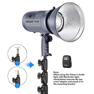 Neewer Vision 4 300W Outdoor Studio Flash Strobe Li-ion Battery Powered Cordless Monolight with 2.4G Wireless Trigger, 1000 Full Power Flashes, Recycle in 0.4-2.5 Sec, Bowens Mount