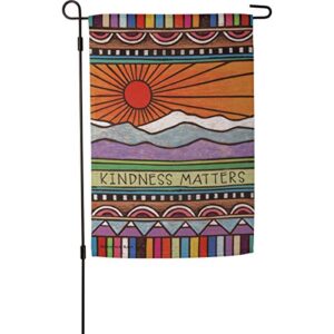 primitives by kathy 108599 kindness matters garden flag, multi