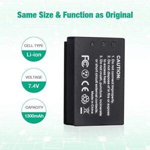 FirstPower 2 Pack LP-E12 Batteries Compatible with Canon EOS M50, EOS M50 Mark II, EOS M, EOS M2, EOS M10, EOS M100, EOS M200, SX70 HS, Rebel SL1 Mirrorless Digital Cameras