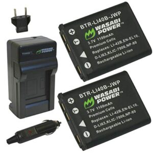 wasabi power battery (2-pack) and charger for fujifilm np-45, np-45a, np-45b, np-45s and select fuji finepix camera models