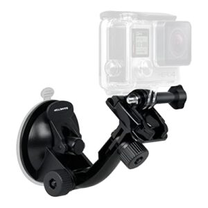 sametop suction cup mount compatible with gopro hero 11, 10, 9, 8, 7, 6, 5, 4, session, 3+, 3, 2, 1, hero (2018), max, fusion, dji osmo action cameras; perfect for car windshield and window