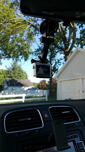 Sametop Suction Cup Mount Compatible with Gopro Hero 11, 10, 9, 8, 7, 6, 5, 4, Session, 3+, 3, 2, 1, Hero (2018), Max, Fusion, DJI Osmo Action Cameras; Perfect for Car Windshield and Window