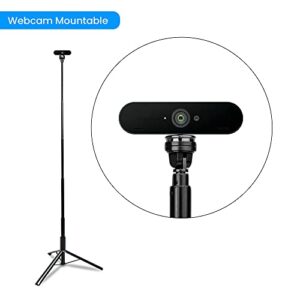 Lume Cube Adjustable 5ft Light Stand Tripod | Height 2ft to 5ft | Stand for Lights, Webcams, Cameras, Adjustable Height, 360º Rotating Mount, Aluminum Lightweight, for Content & Video