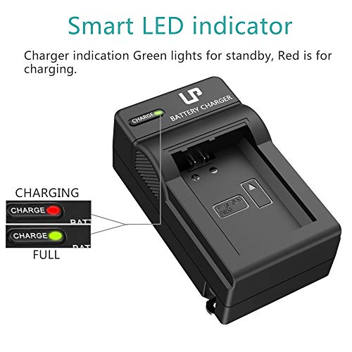 NP-FW50 Battery Charger, LP Charger Compatible with Sony Alpha A6000, A6400, A6100, A6300, A6500, A5100, A7, A7 II, A7R, A7R II, A7R2, A7S, A7S II, A7S2, A5000, A3000, A55, RX10, NEX-3/5/7 Series