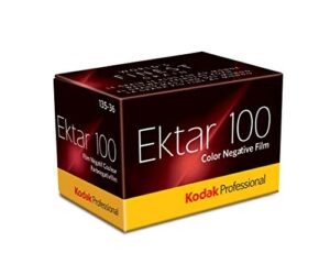 kodak ektar 100 professional iso 100, 35mm, 36 exposures, color negative film