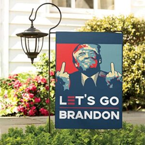 Lets Go Brandon Garden Flag Fjb Garden Flag Let's Go Brandon Garden US Flag Vertical Double Sided Small Porch Yard Door Decor 12.5x18 Inch