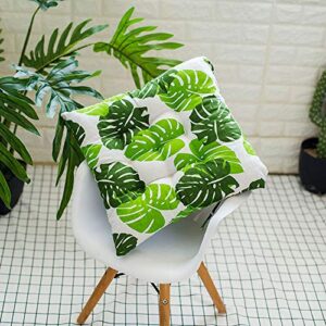 Outdoor Chair Cushions with Ties,Chair Seat Cushion Pads Pearl Cotton Furniture Floor Cushions,Chair Pads Patio Seat Cushions 16x16 Inch for Office Patio Furniture Chairs Home Garden (D)