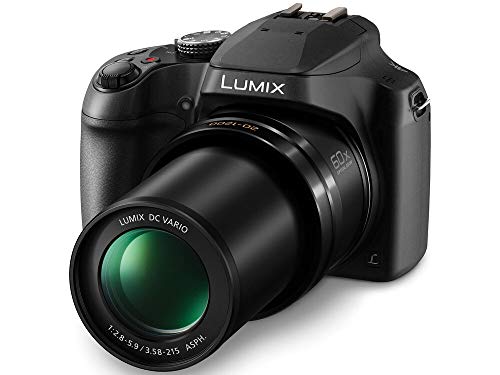 Panasonic Lumix DC-FZ80 4K Digital Camera, 18.1 Megapixel, 60x Zoom 20-1200mm Lens Bundle with Bag, 32GB SD Card, Corel PC Photo Editing Software Kit