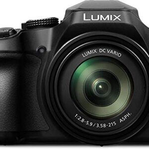 Panasonic Lumix DC-FZ80 4K Digital Camera, 18.1 Megapixel, 60x Zoom 20-1200mm Lens Bundle with Bag, 32GB SD Card, Corel PC Photo Editing Software Kit