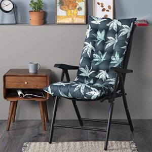 ff era non-slip rocking chair cushion, sun lounger cushion high-backed cushion, thick extra large relaxer thick seat cushion deck chair cushion rocking chair seat cushion garden cushion (leaves)