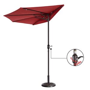 Pure Garden 296611SXJ Patio Umbrella, Red